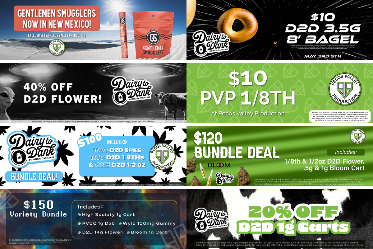 Dispensary Deals in New Mexico | Pecos Valley Production