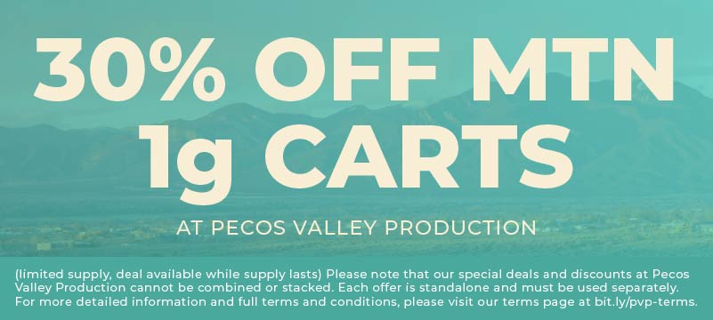 Dispensary Deals in New Mexico | Pecos Valley Production